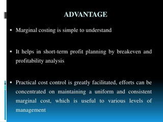 Marginal costing and decision making | PPT