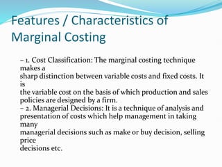 Subject-AFM-Marginal costing ppt-Unit4th.pptx