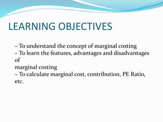 Subject-AFM-Marginal costing ppt-Unit4th.pptx