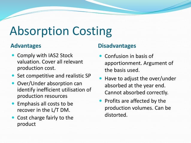 Marginal Costing vs Absorption Costing - ACCA - F5 | PPTX | Business ...