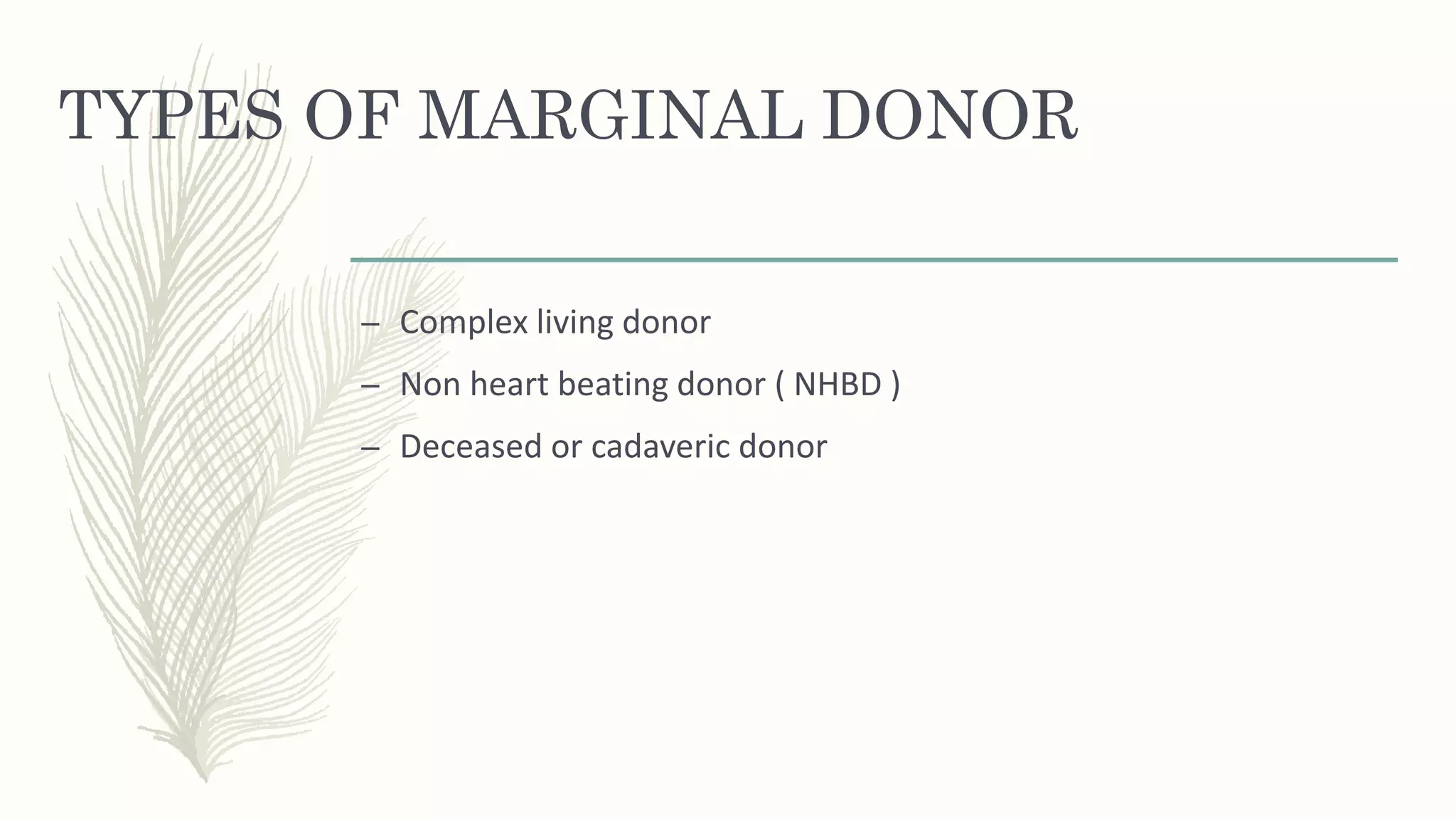 Marginal donor | PPTX