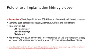 Marginal Donors/Expanded Criteria Donors Kidneys | PPTX