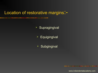 Marginal intergity and periodontal considerations/certified fixed ...