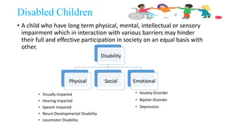 Marginalisation and inclusive education for physically disabled ...