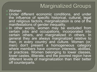 Marginalisation.pptx | Debated Sensitive Social Issues | Sensitive Topics