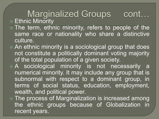 Marginalisation.pptx | Debated Sensitive Social Issues | Sensitive Topics