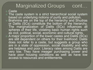 Marginalisation.pptx | Debated Sensitive Social Issues | Sensitive Topics
