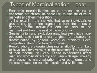 Marginalisation.pptx | Debated Sensitive Social Issues | Sensitive Topics