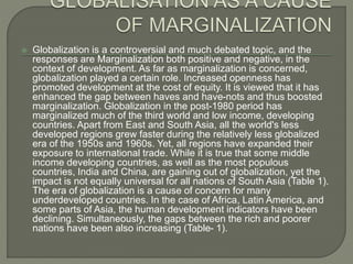 Marginalisation.pptx | Debated Sensitive Social Issues | Sensitive Topics