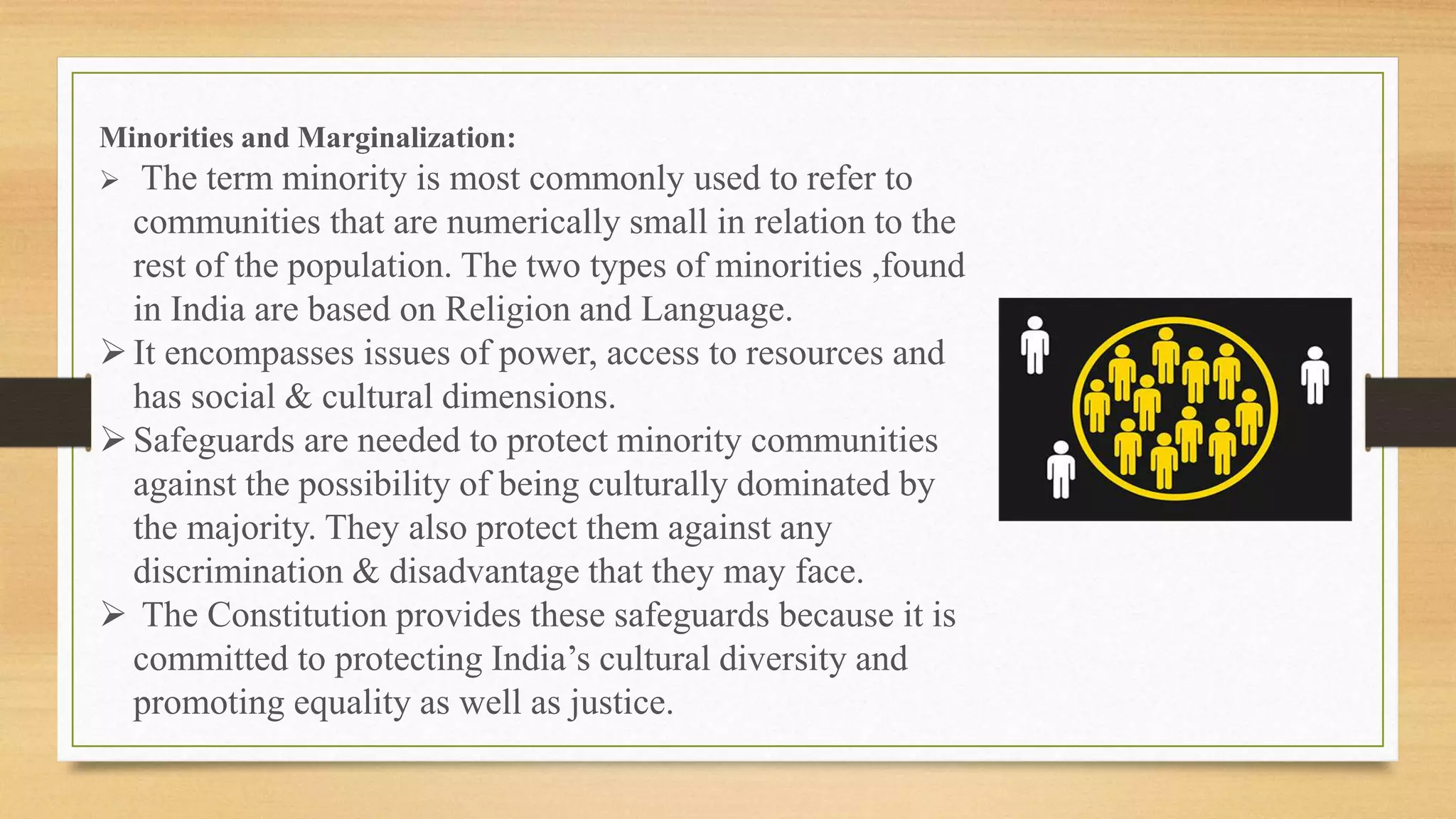 Marginalisation ppt | PPTX