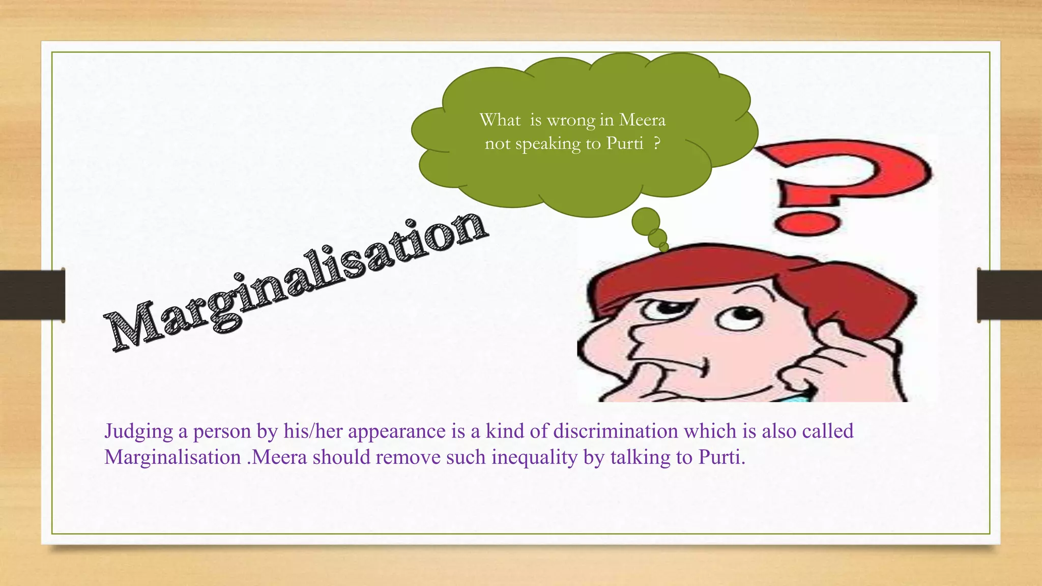 Marginalisation ppt | PPTX