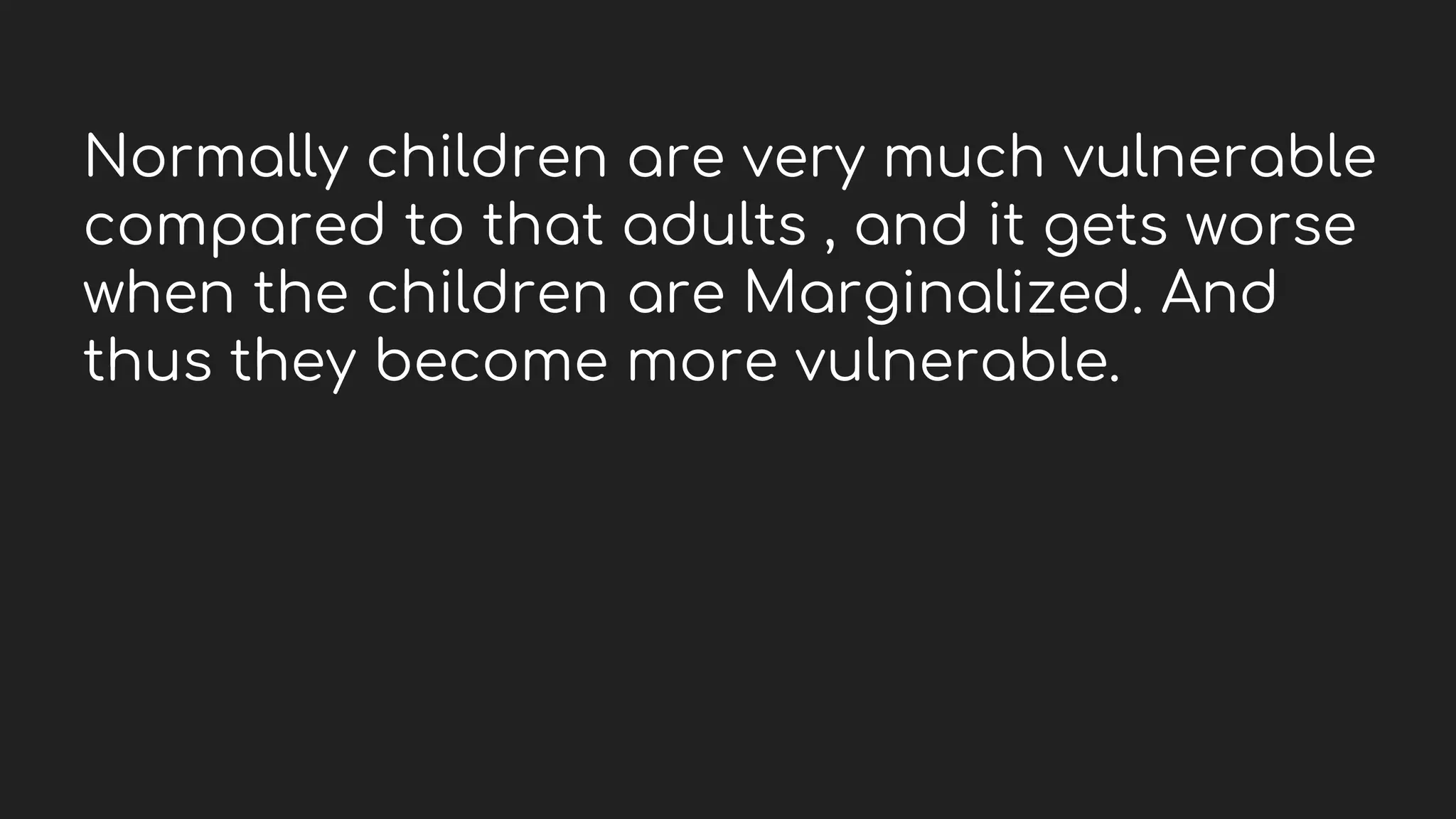 MARGINALIZED CHILDREN | PPTX