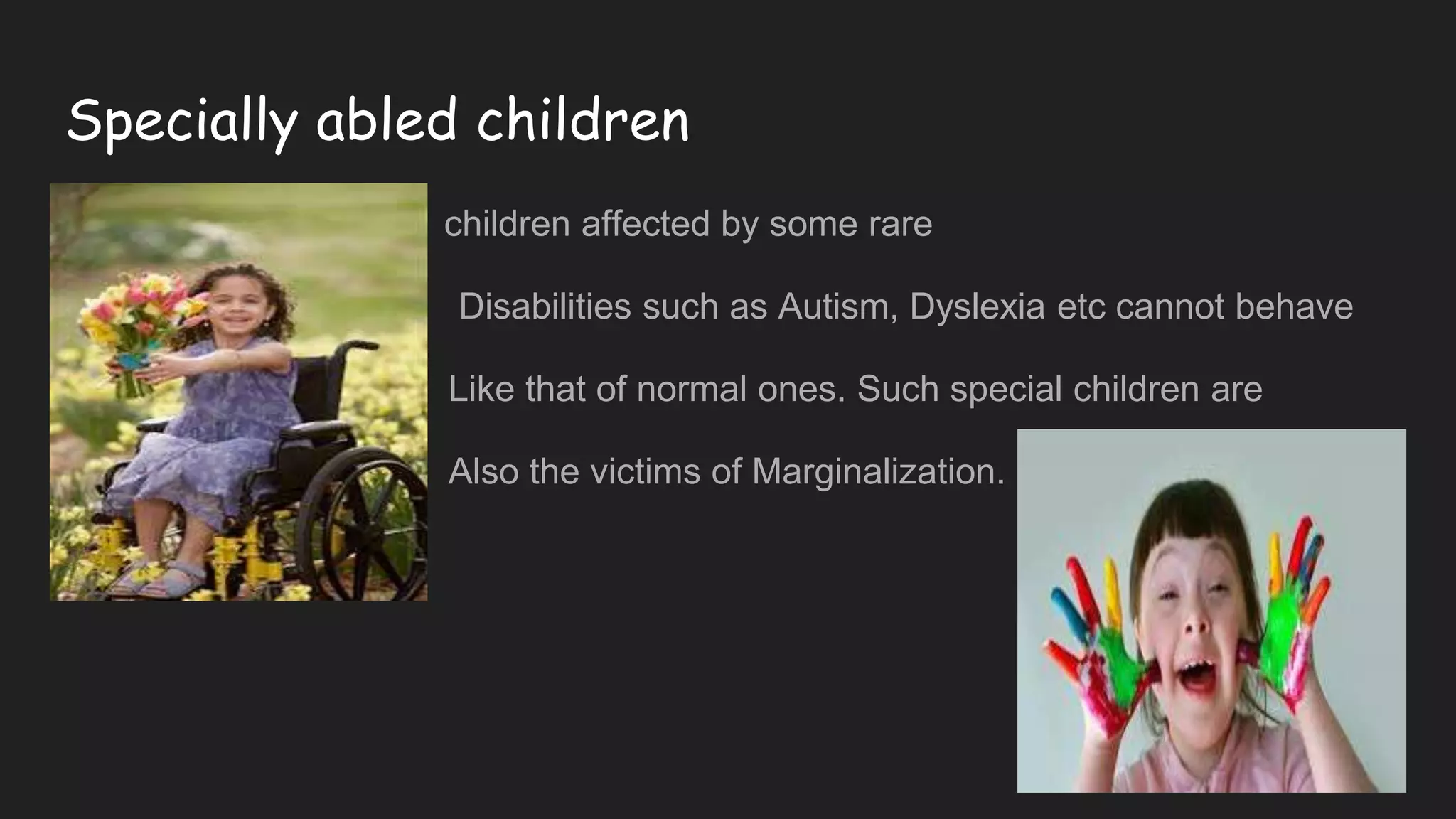 MARGINALIZED CHILDREN | PPTX