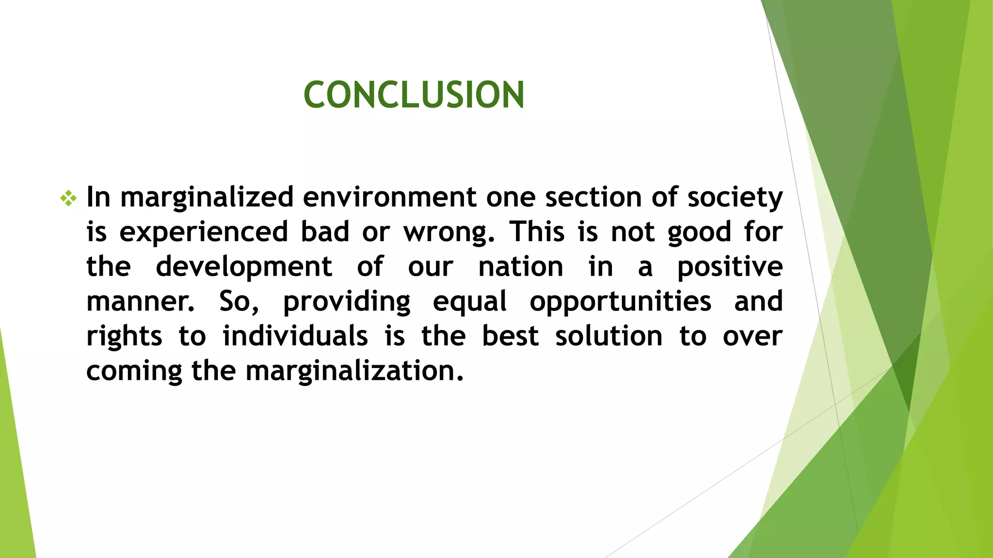 Marginalization.pptx | Debated Sensitive Social Issues | Sensitive Topics