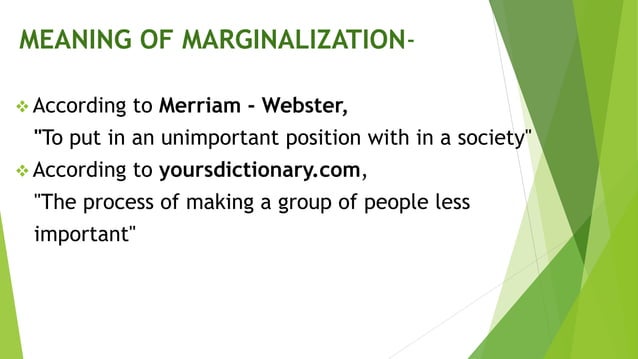 Marginalization.pptx | Debated Sensitive Social Issues | Sensitive Topics