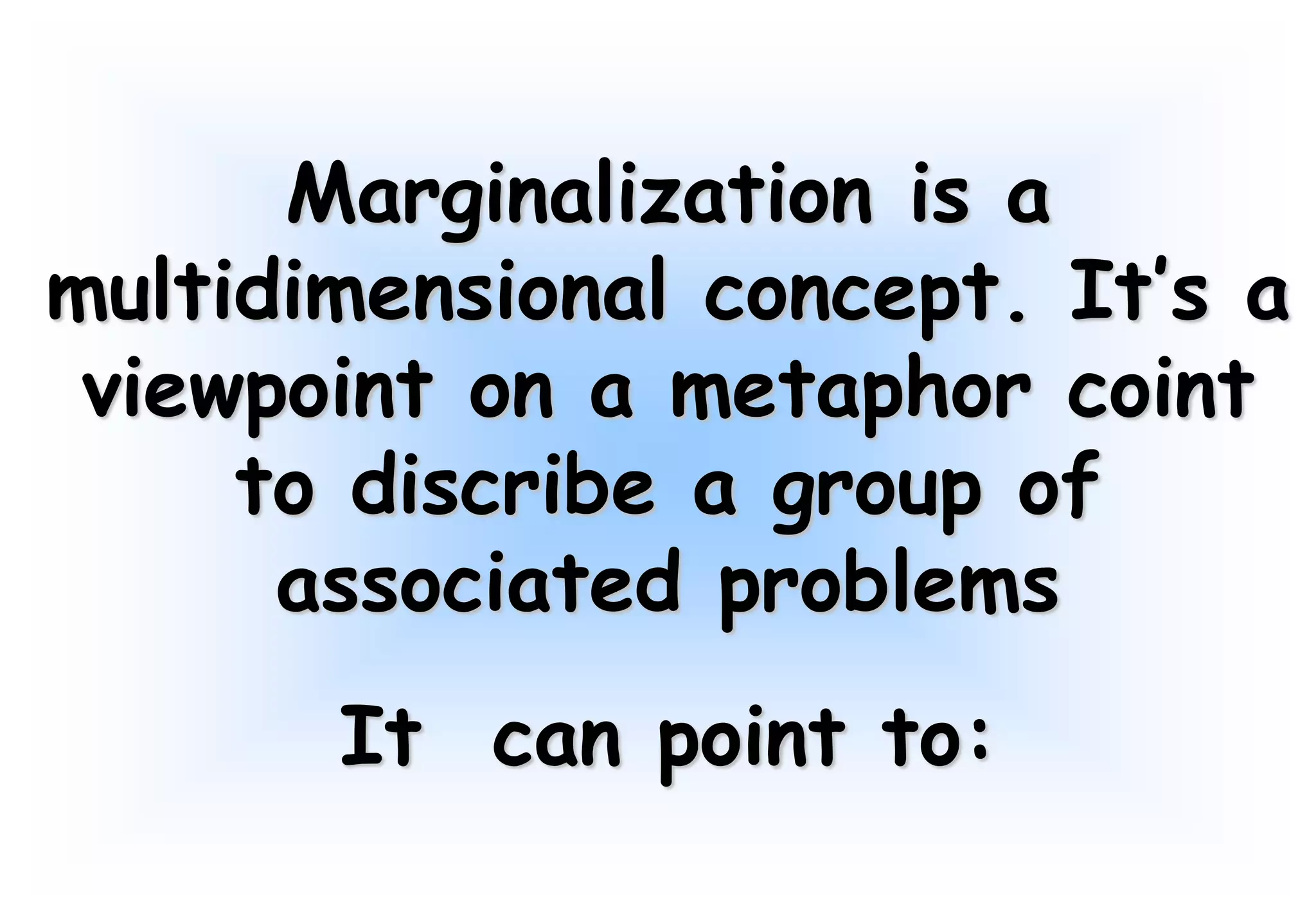 Marginalization & social exclusion | PDF