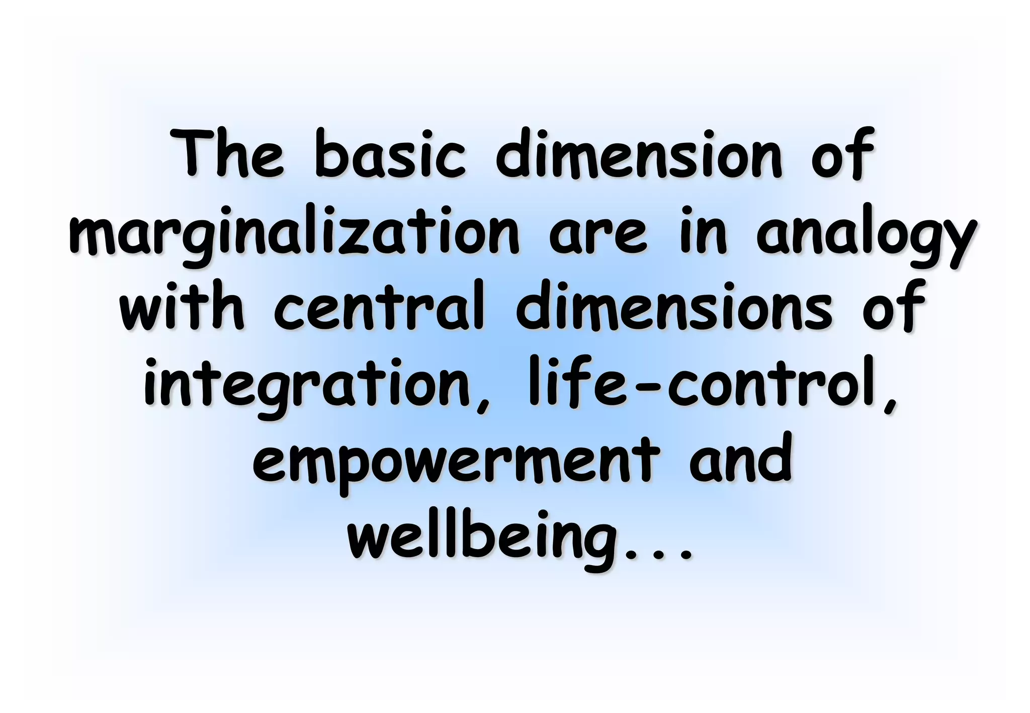 Marginalization & social exclusion | PDF