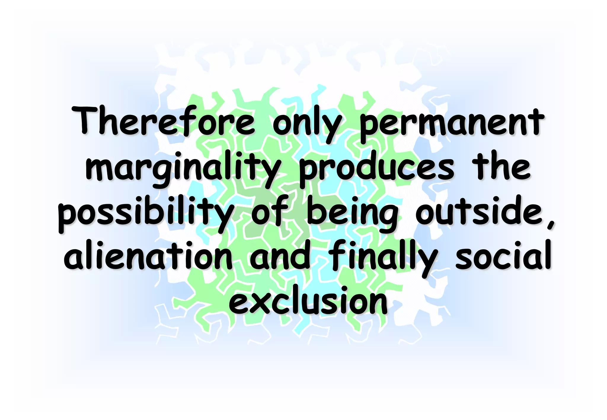 Marginalization & social exclusion | PDF