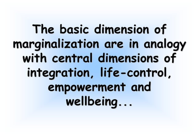Marginalization & social exclusion | PDF