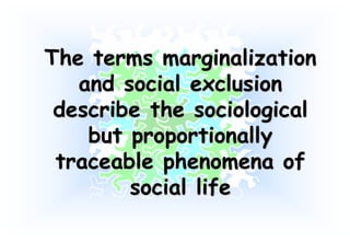 Marginalization & social exclusion | PDF
