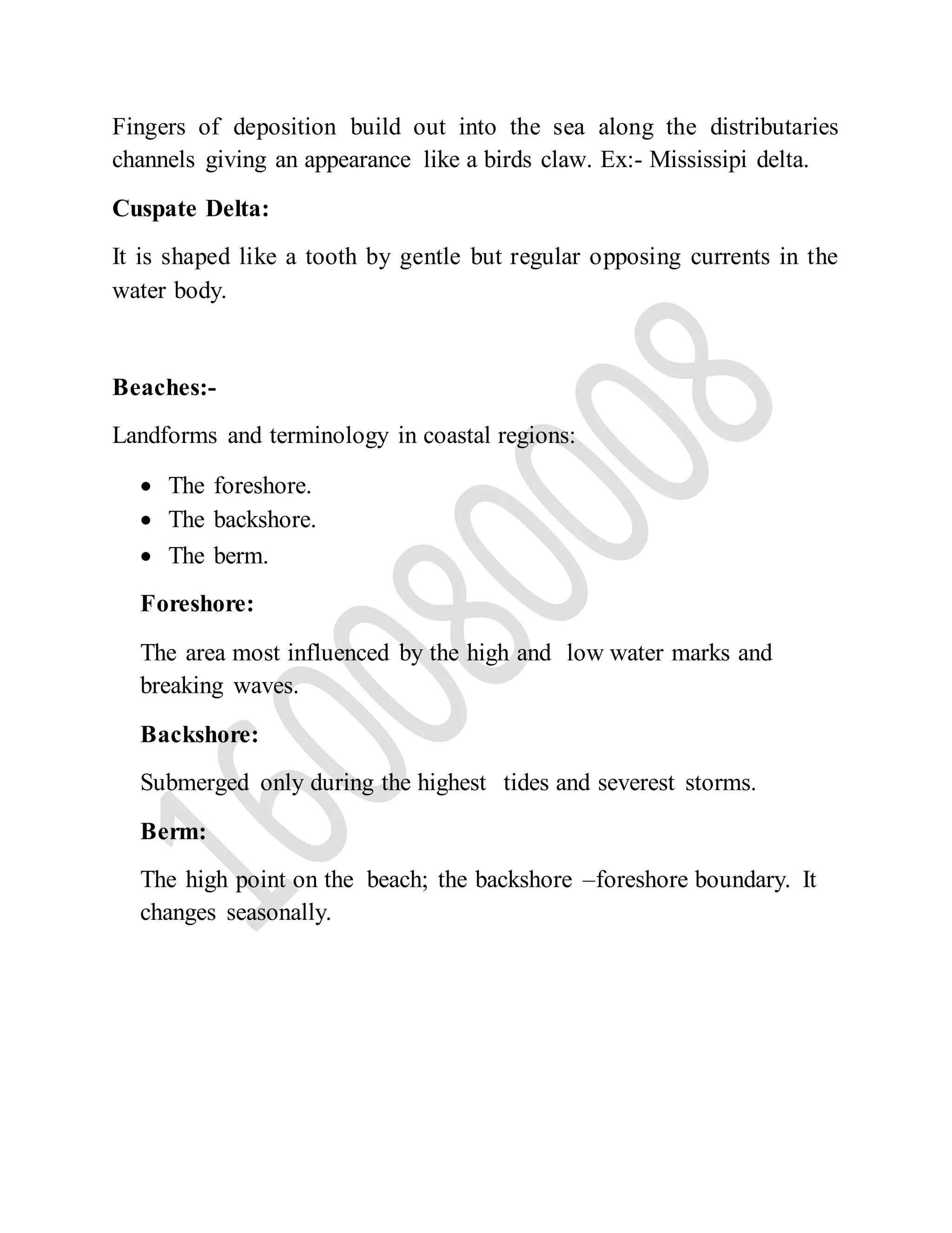 Marginal marine depositional environments | DOCX