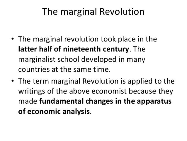 Marginal revolution