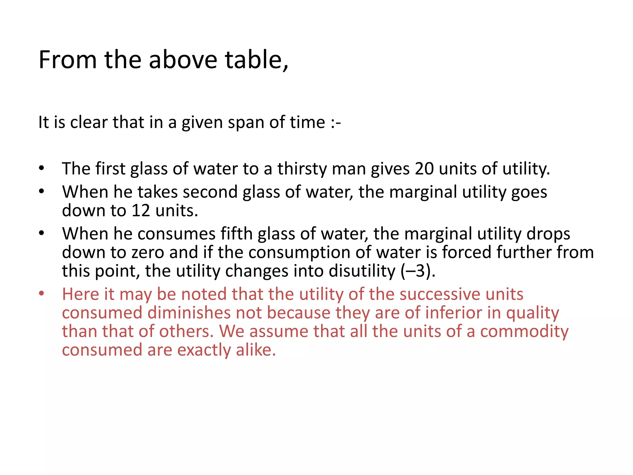 law of diminishing Marginal utility | PPTX