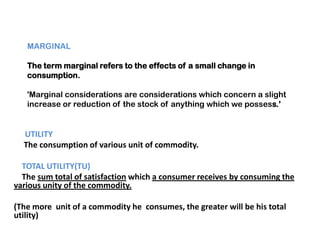 law of diminishing Marginal utility | PPTX