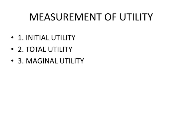 law of diminishing Marginal utility | PPTX | Water Services | Home Utilities