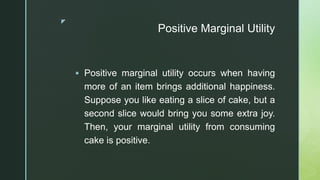 Marginal utility | PPT