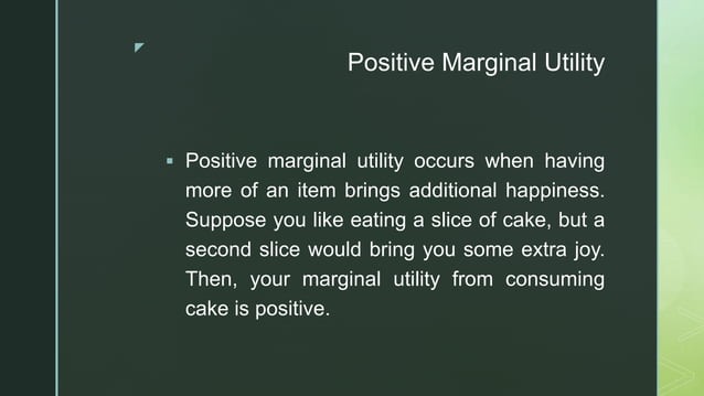 Marginal utility | PPT