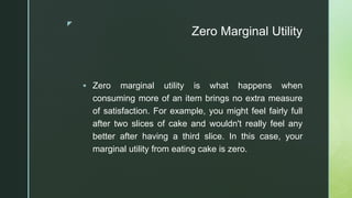 Marginal utility | PPT