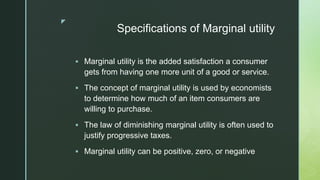 Marginal utility | PPT