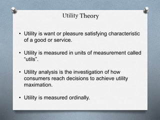 Marginal utility approach | PPT