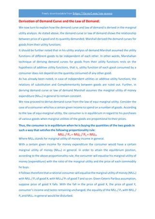 Marginal utility approach | PDF