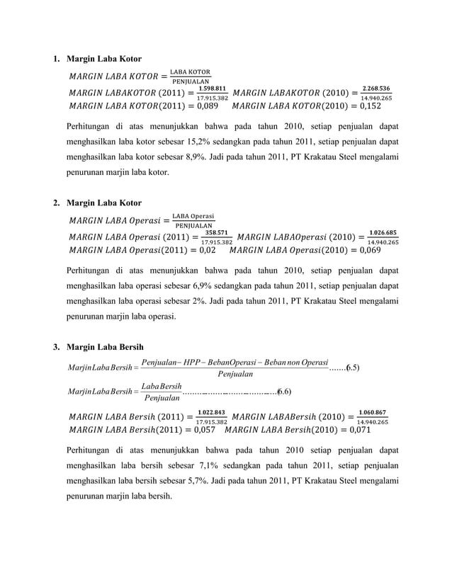 Margin laba kotor | PDF