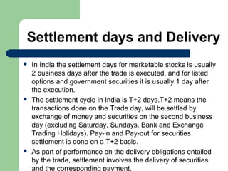 Margin trading and settlement of contracts an overview | PPT