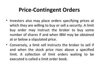 Margin trading and types of order | PPT