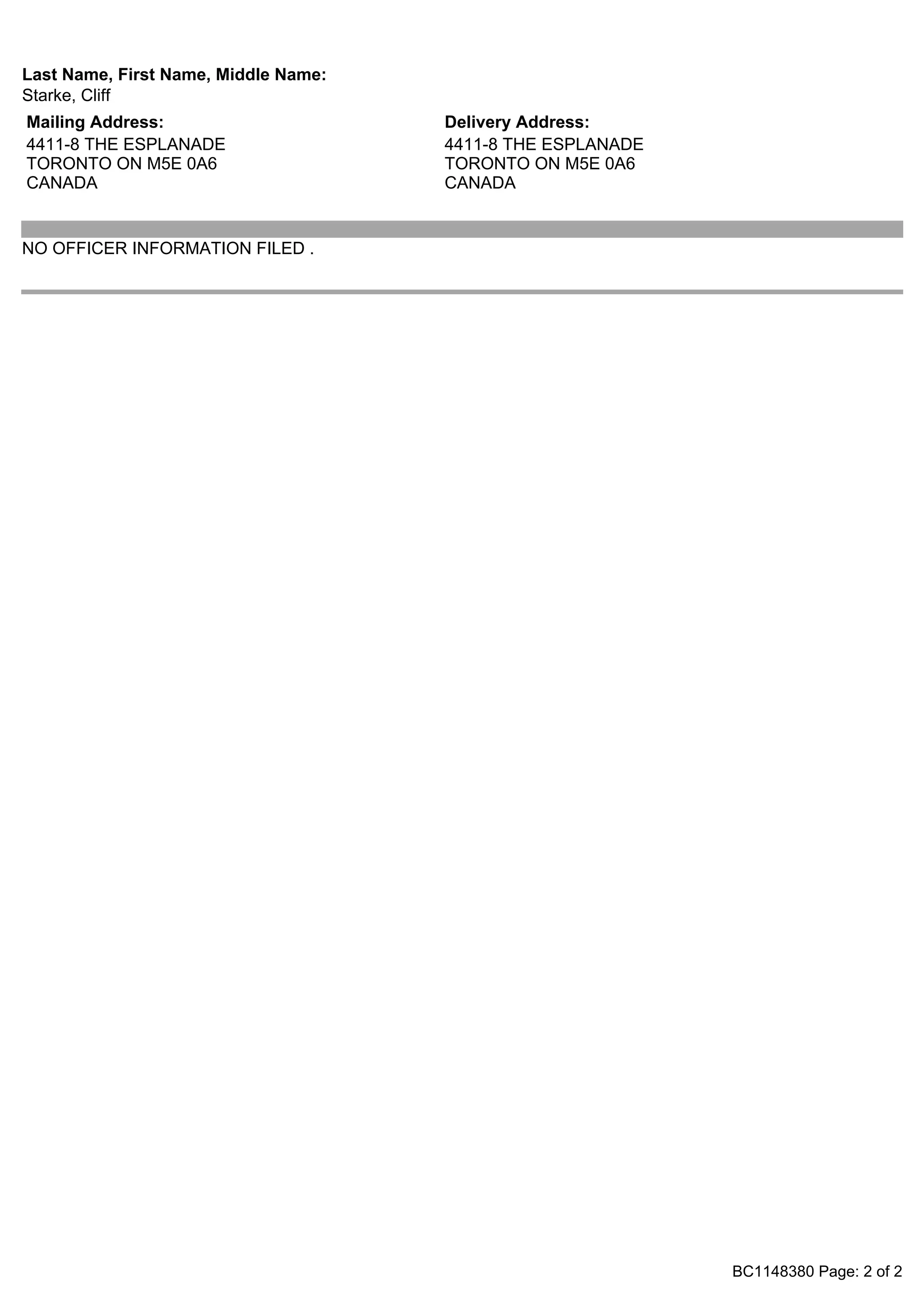 Marigold Acquisitions Canadian Corp Records | PDF