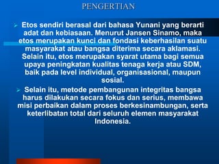 Margono 11a-etos kerja | PPT