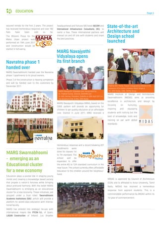 Marg swarnabhoomi newsletter_sep11 | PPT