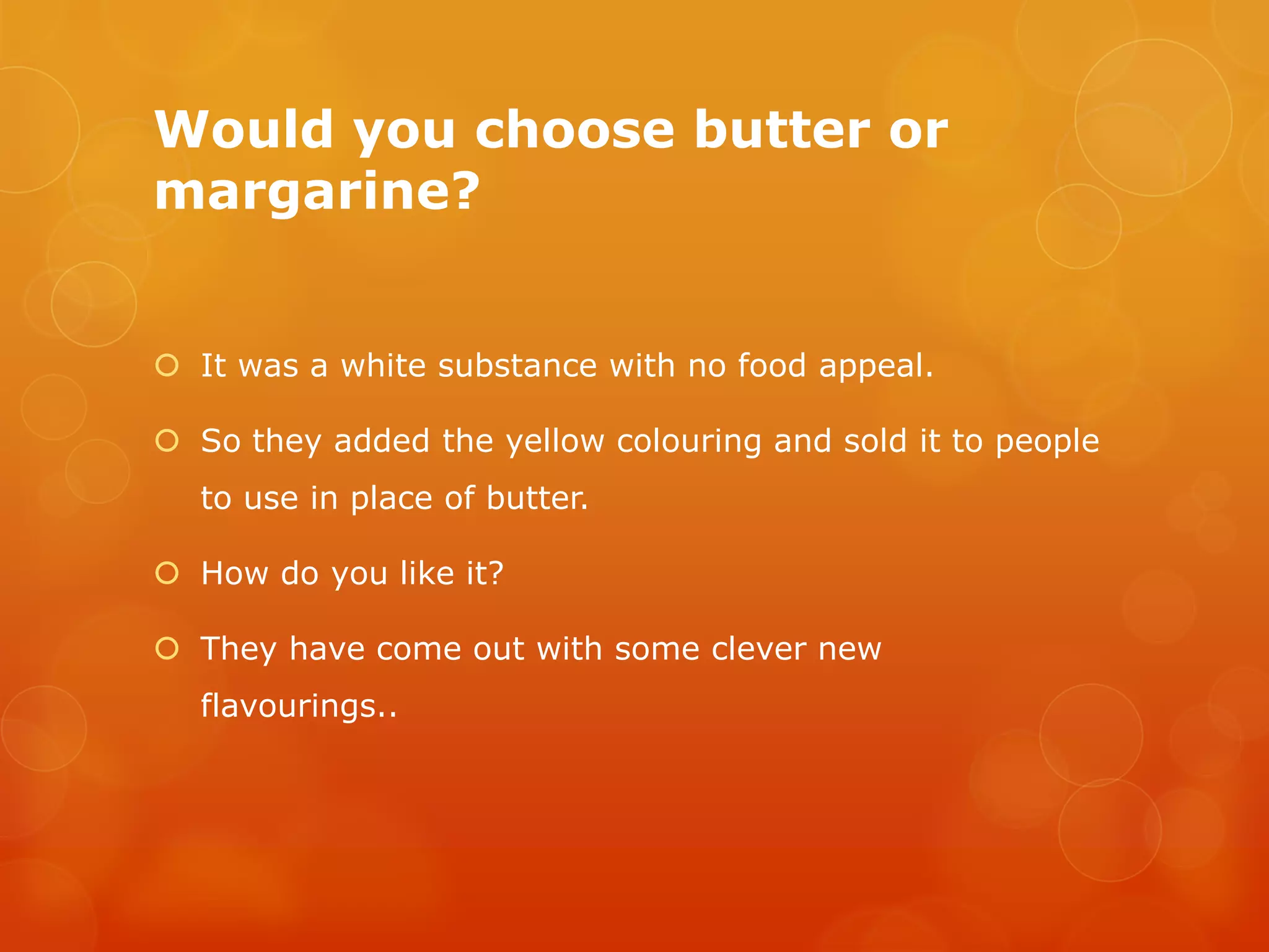 Marg vs butter | PPTX
