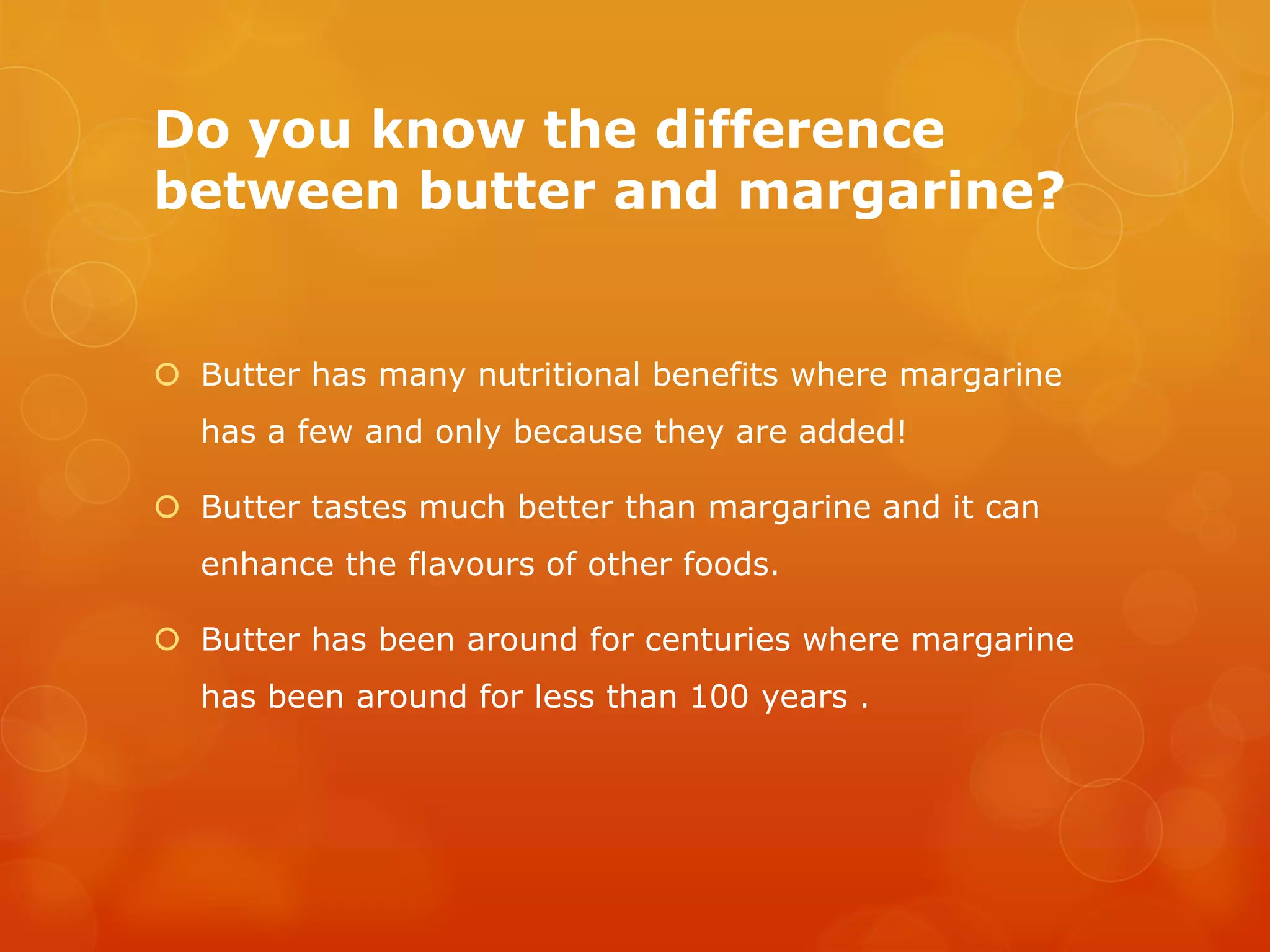 Marg vs butter | PPTX