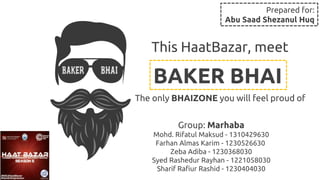 Marhaba | Baker Bhai - HaatBazar | MGT368 ABU | PDF
