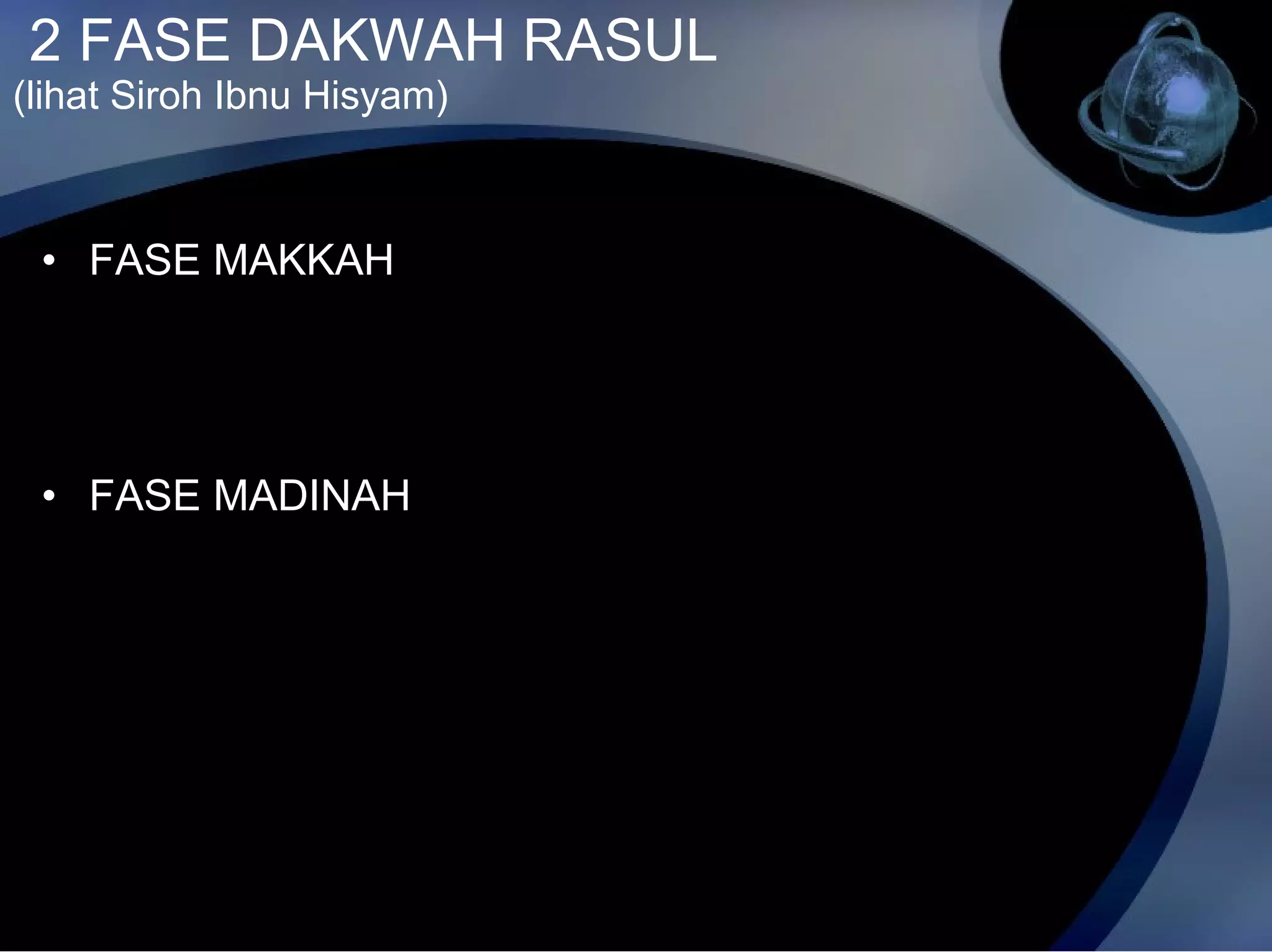 Marhalah dakwah rasul | PPS