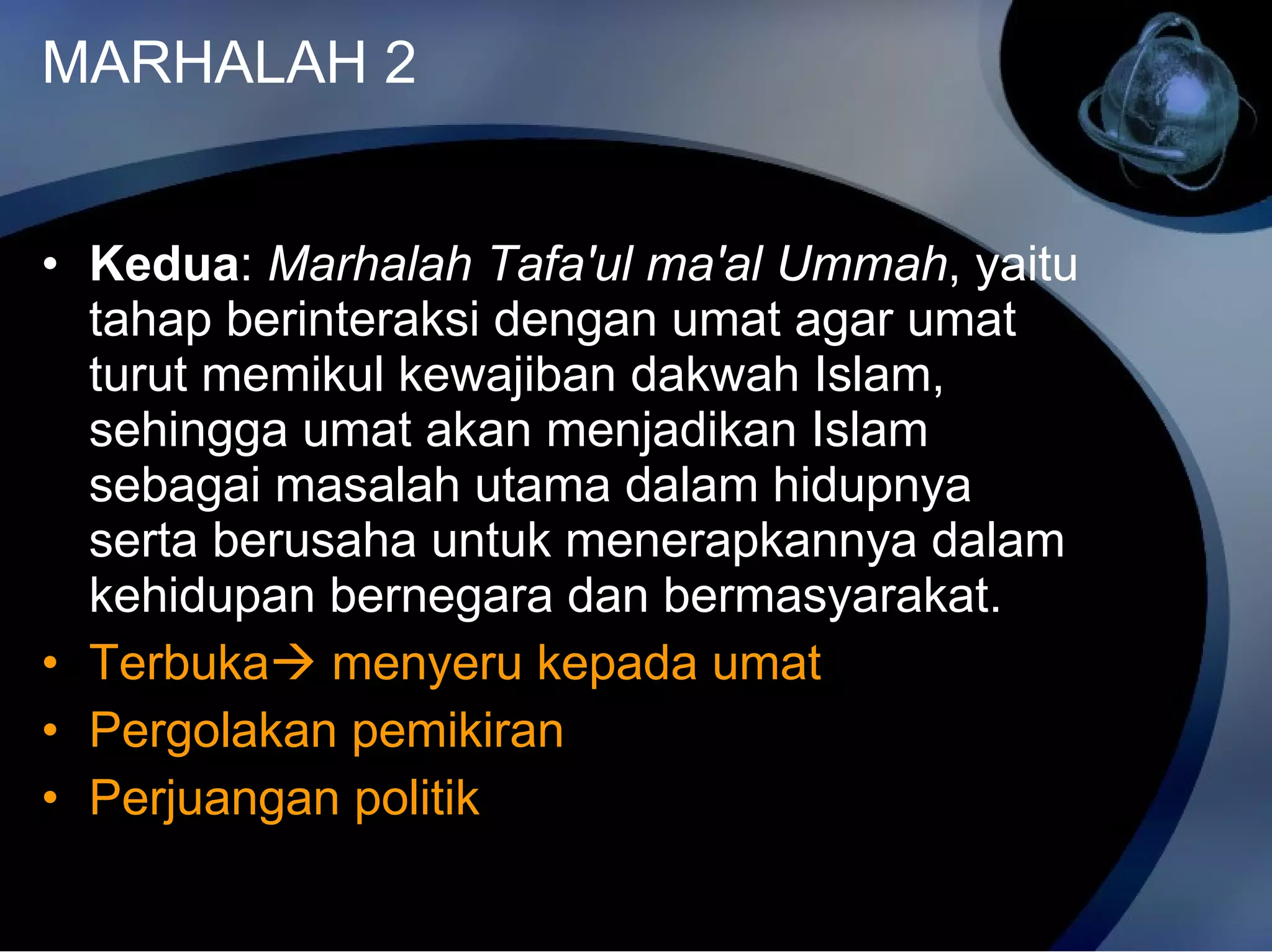Marhalah dakwah rasul | PPS