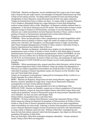Marhata Umpasa Adat Batak | DOCX