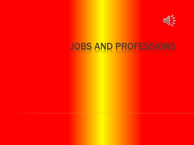 Jobs and Professions | PPT