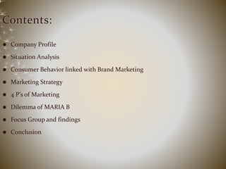 Maria b - consumer behavior | PPTX