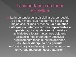 La Disciplina | PPTX